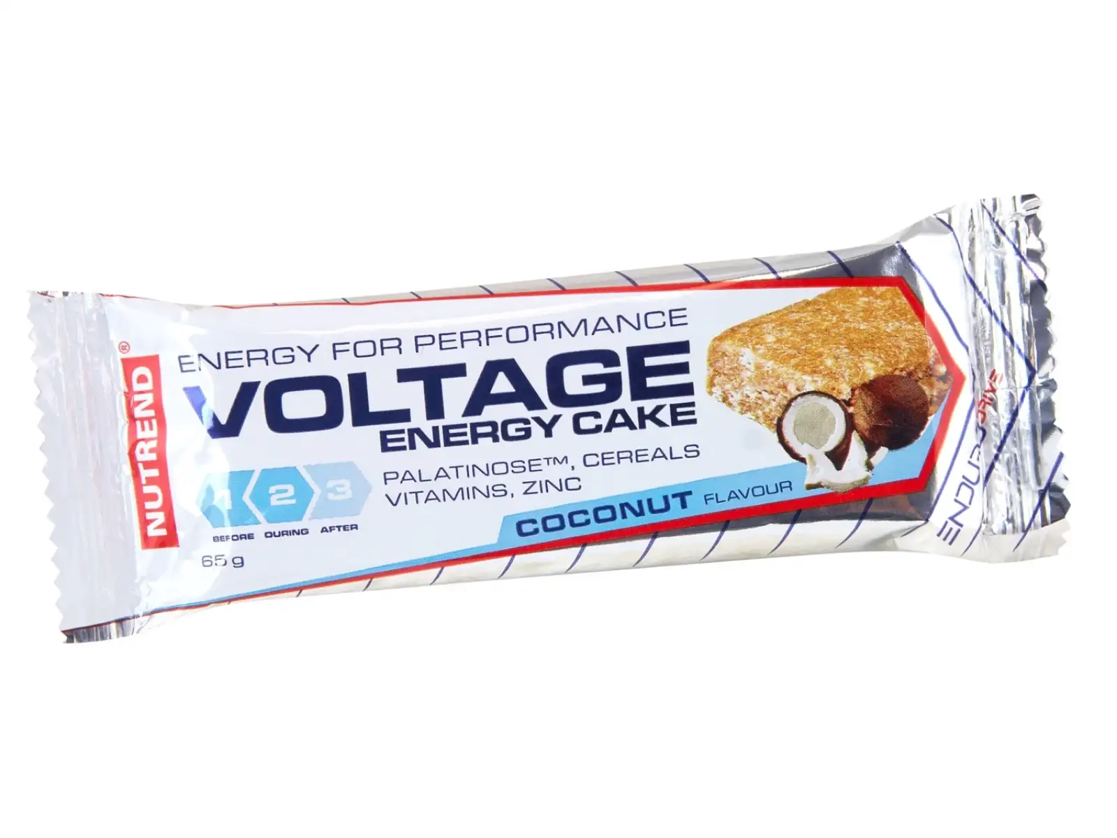 Nutrend tyčinka Voltage Energy Cake 65g kokos | Koloshop.cz