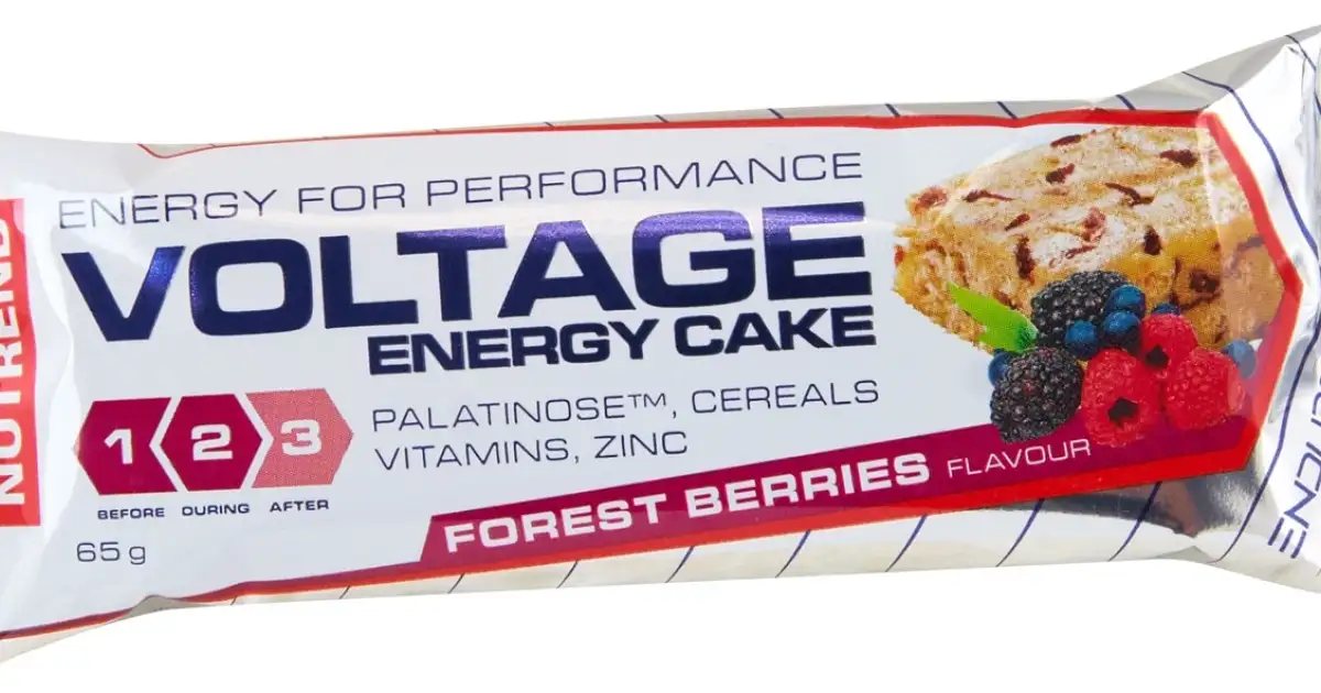 Nutrend tyčinka Voltage Energy Cake 65g lesní plody | Koloshop.cz