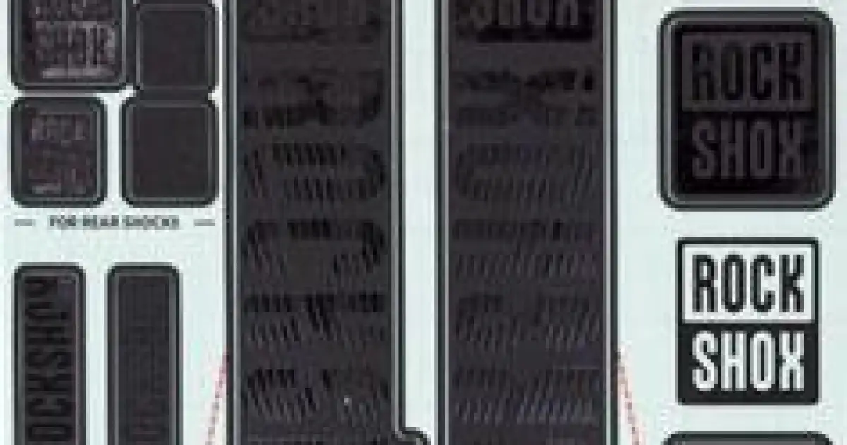 Rock Shox Decal Kit Stealth pro Pike/Lyrik/Yari/Domain/Revelation (2018 ...
