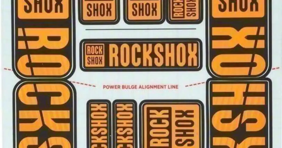 Rock Shox Decal Kit Neon Orange pro BoXXer/Domain Dual Crown | Koloshop.cz