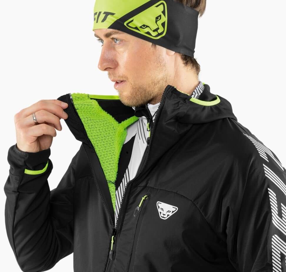 Dynafit DNA Polartec Alpha pánská bunda Black Out/Neon Yellow | Koloshop.cz