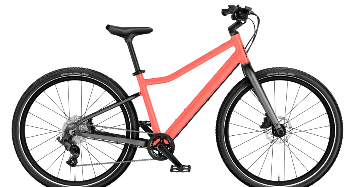 Woom 5 Explore dětské kolo 24" Neon Coral | Koloshop.cz