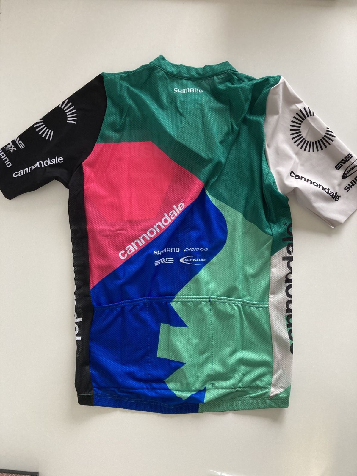 Cannondale CFR Replica pánský dres krátký rukáv zelená/modrá | Koloshop.cz