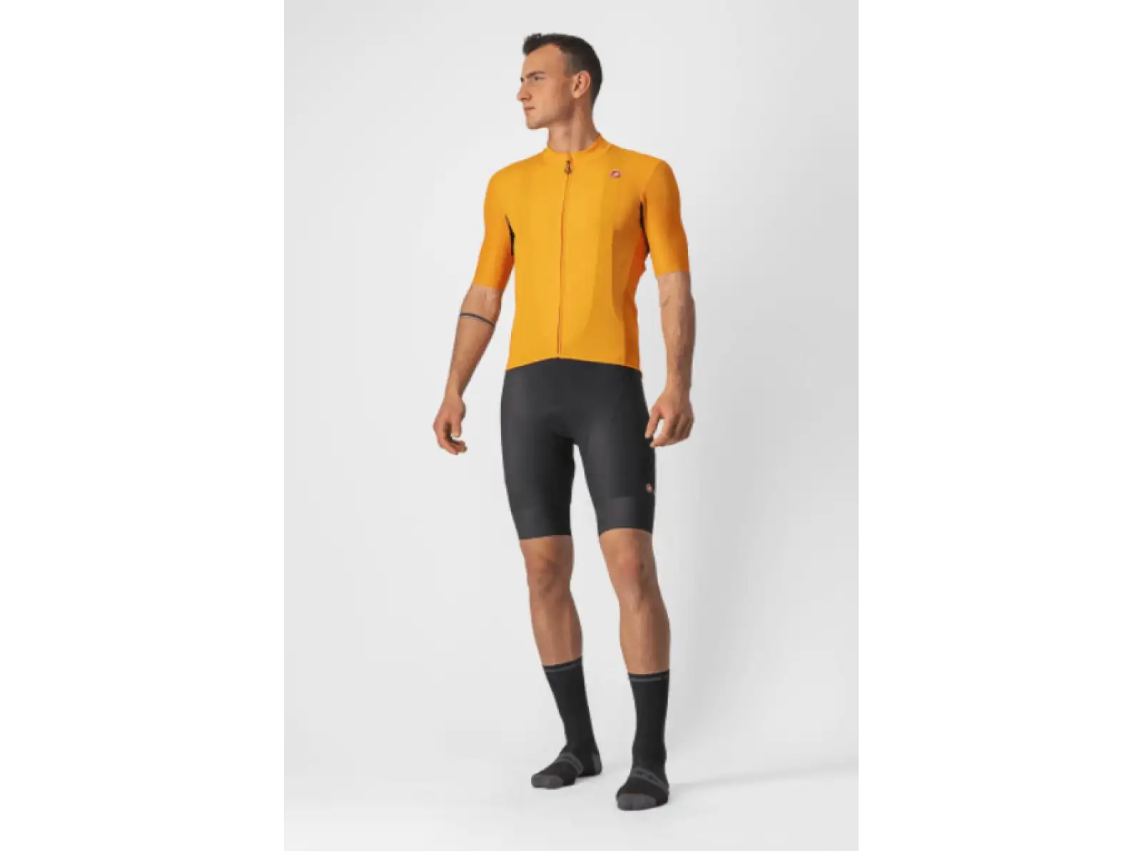 Castelli Endurance Elite pánský dres krátký rukáv Pop orange | Koloshop.cz