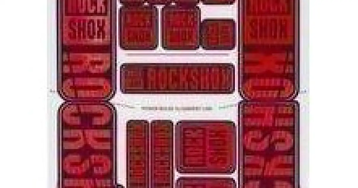 Rock Shox Decal Kit Oxy Red pro BoXXer/Domain Dual Crown | Koloshop.cz